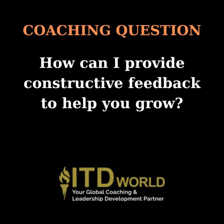 175 Powerful Coaching Questions for Everyone | ITD World